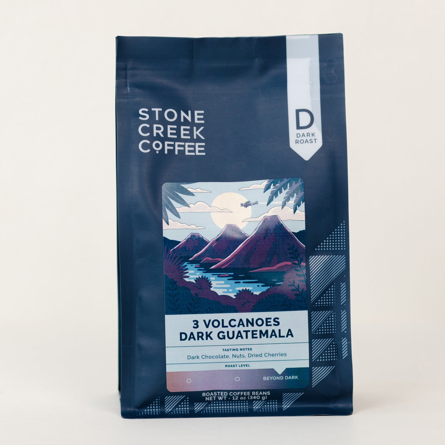 3 VOLCANOES DARK GUATEMALA - 2 lb / Whole Bean - Stone Creek Coffee